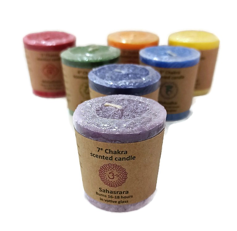 7 Candle Chakra Set - בדרך הטבע