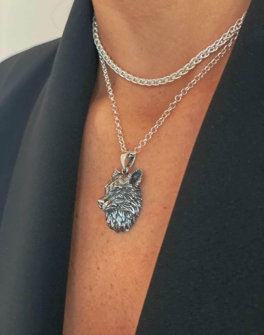 Wolf Head Pendant